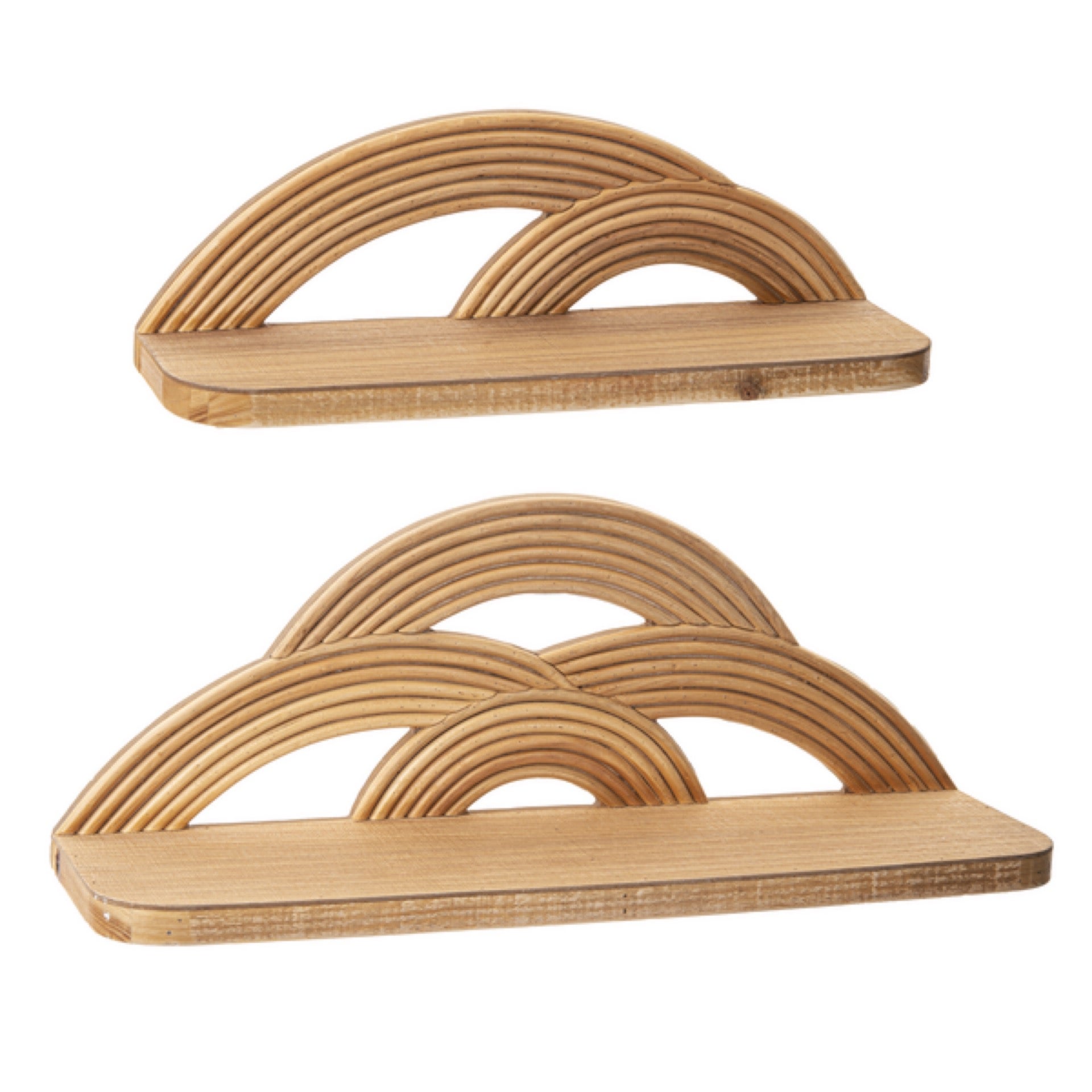 Natural Curved Wall Shelf | The Rooted Home